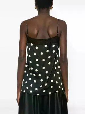 Stella McCartney Polka-dot Satin Top
