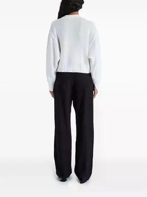 Proenza Schouler Cropped Knit Cardigan - White