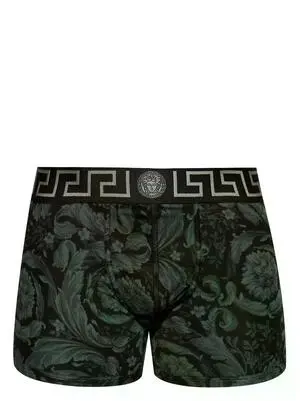 Versace Barocco Stretch-cotton Boxers - Black
