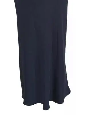 PETER COHEN Navy Silk Satin Tea Dress
