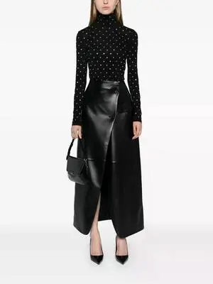 Rabanne Gem-embellished High-neck Top