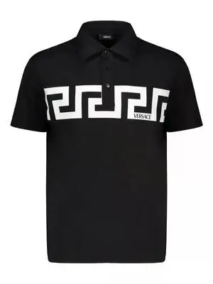 Versace Short Sleeve Cotton Polo Shirt