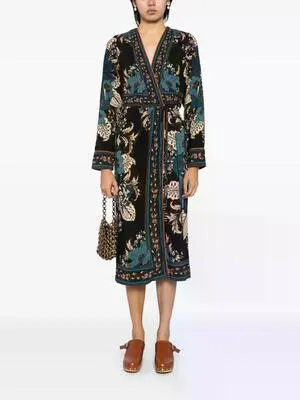 Farm Rio Blossom Tapestry Midi Dress