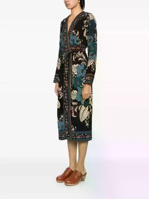 Farm Rio Blossom Tapestry Midi Dress