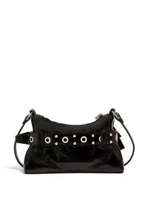 Dsquared2 Gothic Leather Shoulder Bag - Black