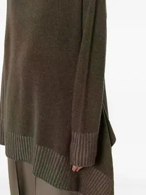 ZIGGY CHEN Roll-neck Asymmetric Wool Jumper