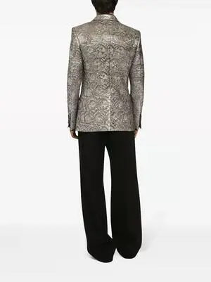 Dolce & Gabbana Satin-lapel Jacquard Blazer