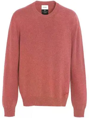 BARRIE B Label Cashmere Jumper - Red
