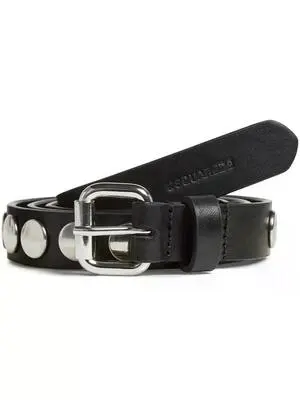 Dsquared2 Stud-embellished Leather Belt - Black