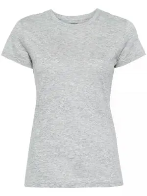 Vince Mélange-effect Cotton T-shirt - Grey