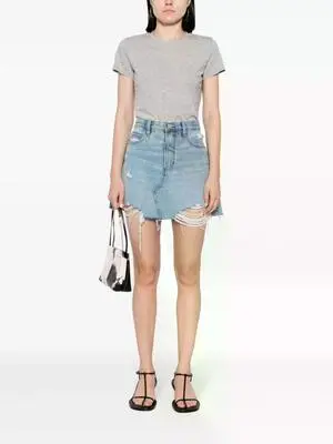 Vince Mélange-effect Cotton T-shirt - Grey