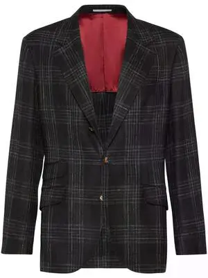 Brunello Cucinelli Tartan Check Blazer