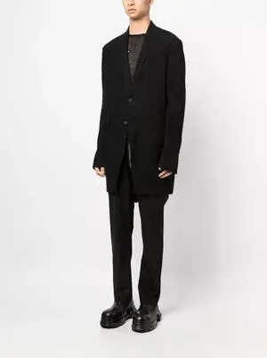 Rick Owens Single-breasted Wool Blazer