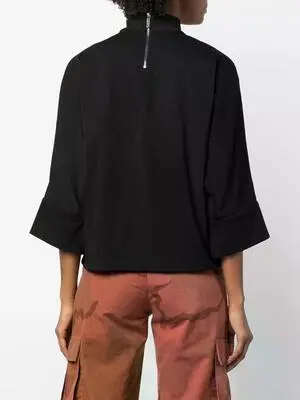 Opening Ceremony Logo-patch High-neck Jersey Top