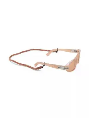 Zegna Oval-frame Sunglasses - Brown
