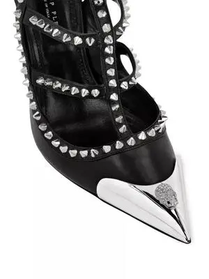 Philipp Plein 120mm Stud-embellished Leather Sandals