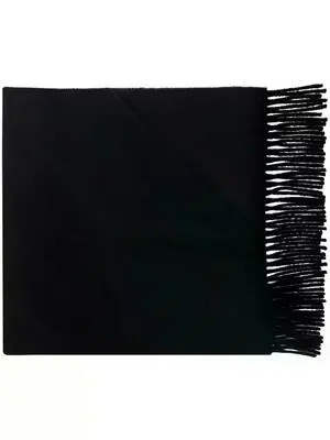 TOTEME Fringed Knitted Scarf - Black