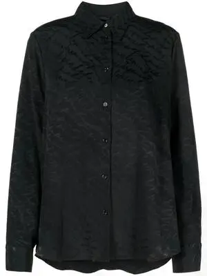 Pinko Patterned Jacquard Long-sleeve Shirt