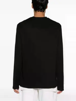JIL SANDER Logo-plaque T-shirt - Black