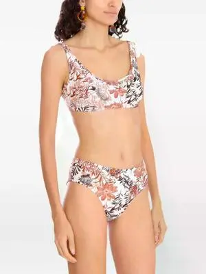 AMIR SLAMA Floral-print High-waisted Bikini