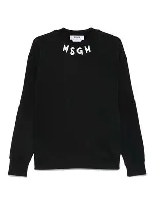 MSGM Logo-print Sweatshirt - Black