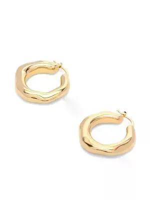 JIL SANDER Sculpted Hoop Earrings