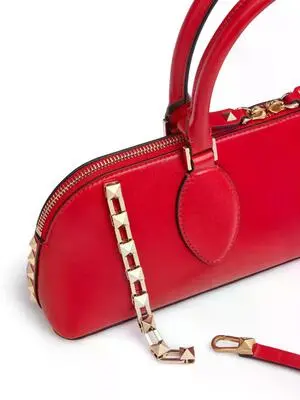 Valentino Garavani Rockstud Leather Handbag - Red