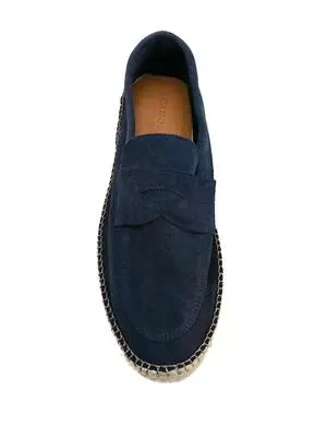 SCAROSSO Diego Suede Espadrilles - Blue