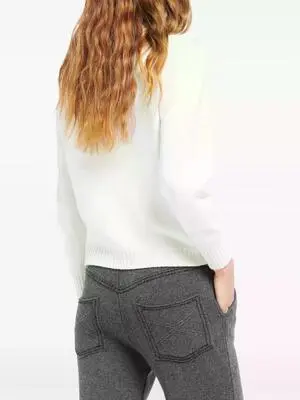 BARRIE Ribbon-detail Wool Sweater