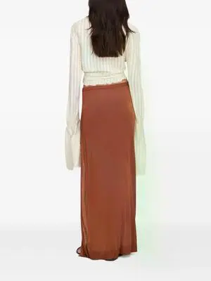 DONDE ESTEBAN Silk Cropped Blouse