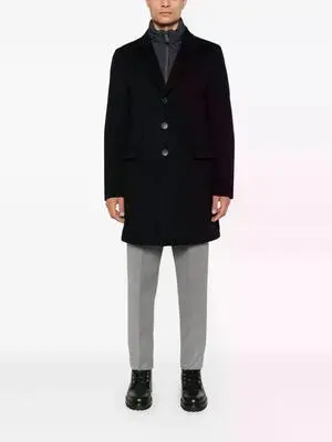 Herno Virgin Wool Coat - Blue