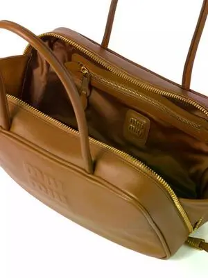 Miu Miu Beau Leather Tote Bag
