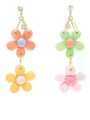 AMIR SLAMA Flower-charm Drop Earrings - Multicolour