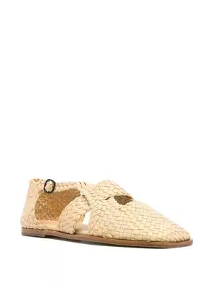 Hereu Serra Interwoven Slippers - Neutrals