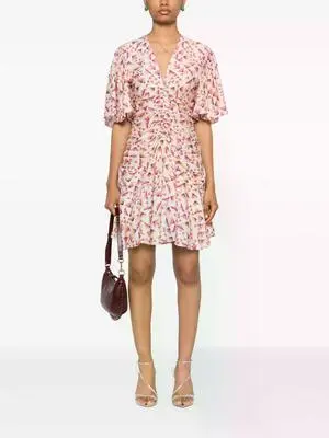Isabel Marant Étoile Lienne Geometric Minidress - Neutrals