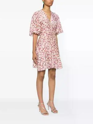 Isabel Marant Étoile Lienne Geometric Minidress - Neutrals