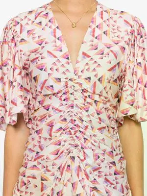 Isabel Marant Étoile Lienne Geometric Minidress - Neutrals