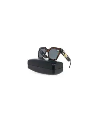 Versace Square-frame Sunglasses - Brown