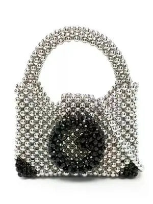 Germanier Bead-embellished Tote Bag - Silver