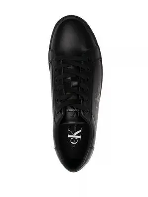 Calvin Klein Logo-embossed Leather Sneakers