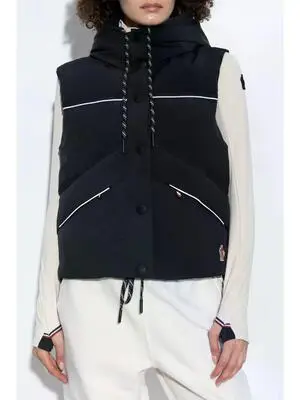 Moncler Arolla Hooded Down Gilet - Black