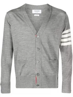 Thom Browne V-neck Cardigan - Grey
