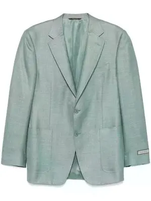 Canali Twill-weave Blazer - Blue