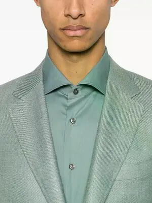 Canali Twill-weave Blazer - Blue