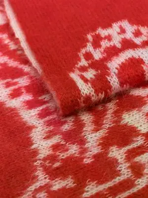 424 Paisley Pattern Scarf - Red