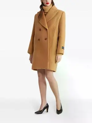PATOU Wool-cashmere Double-breasted Coat - Brown