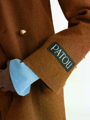 PATOU Double-breasted Blazer - Brown