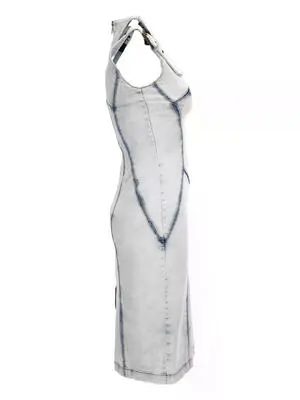 Versace Buckled Dress - Blue