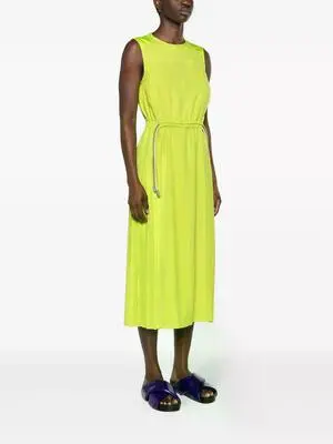 Moncler Logo-appliqué Pleated Midi Dress
