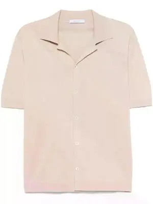 CRUCIANI Ribbed Shirt - Neutrals